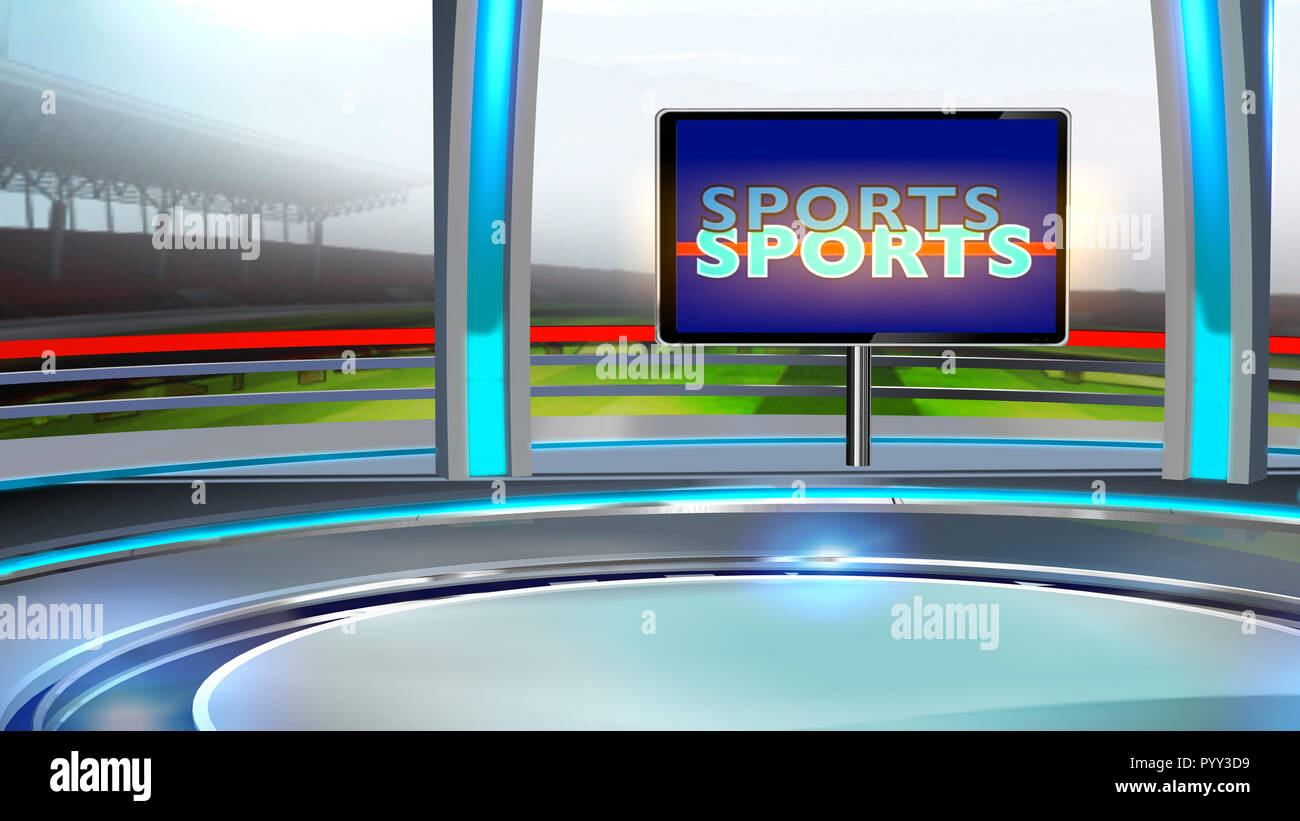 3D rendering Virtual set studio for chroma footage Realize your vision ...