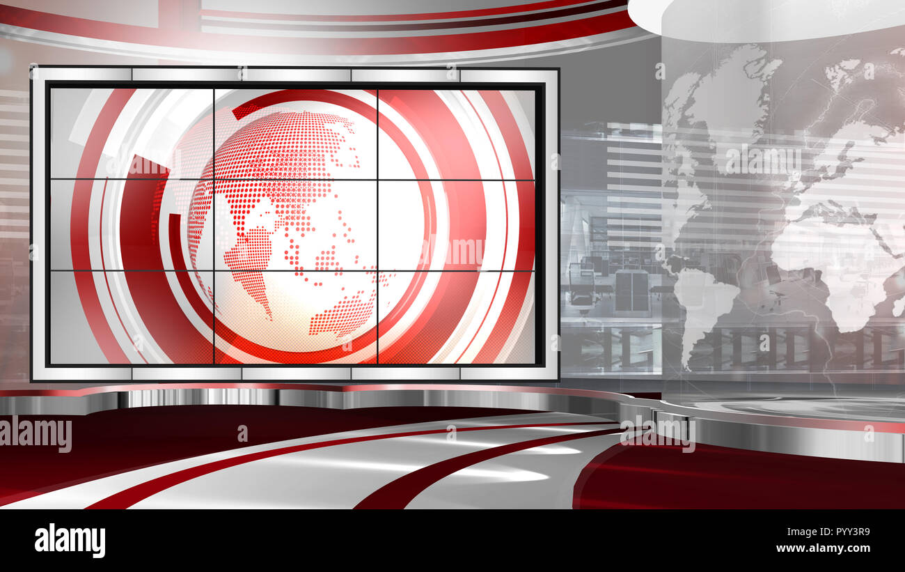 3D rendering Virtual set studio for chroma footage Realize your vision ...