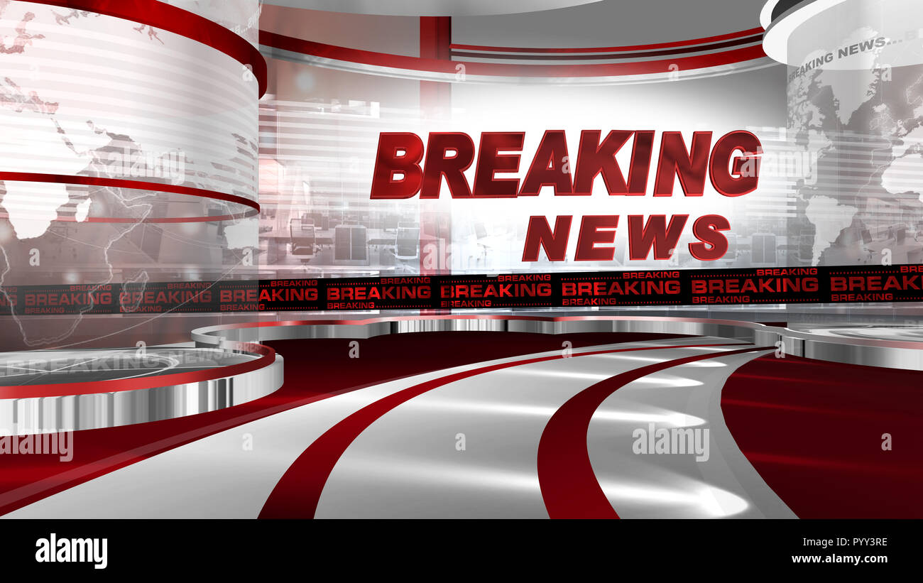 3D rendering Virtual set studio for chroma footage Realize your vision ...