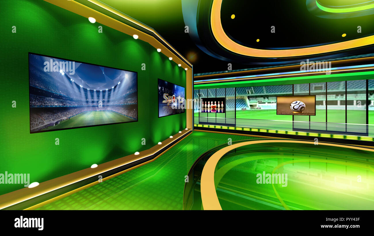 Sports virtual studio set - musliatlanta
