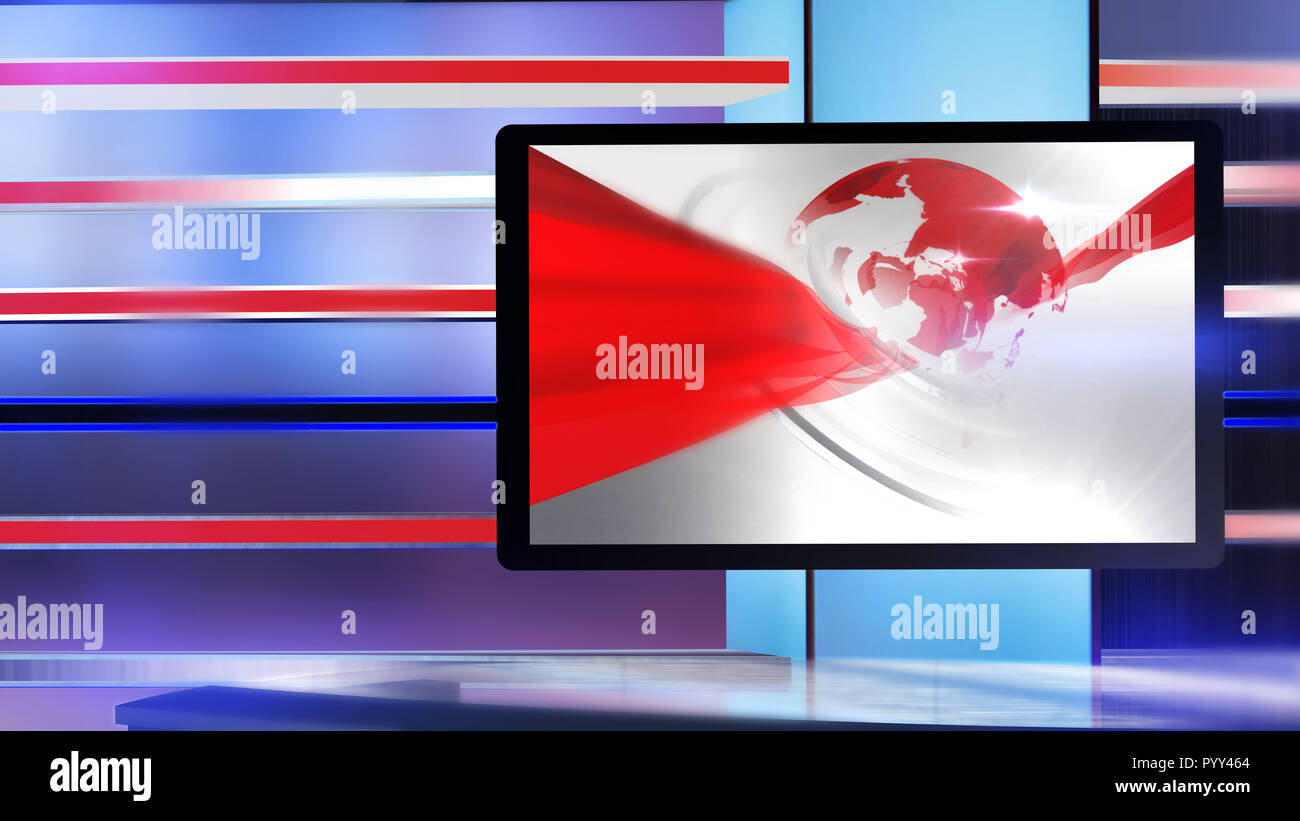 3D rendering Virtual set studio for chroma footage Realize your vision ...