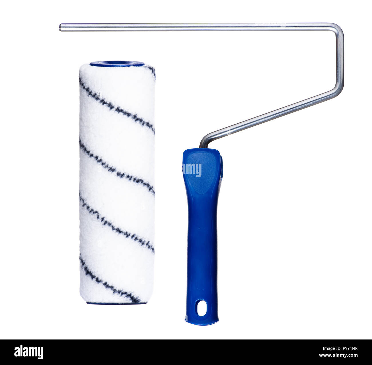Paint roller isolated on white Stock Photo - Alamy