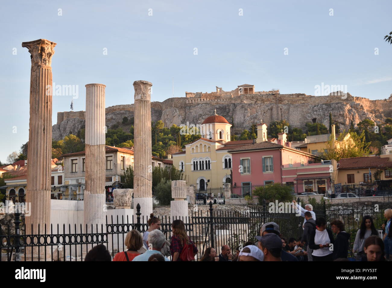 View of the Acropolis, Athens Stock Photo - Alamy