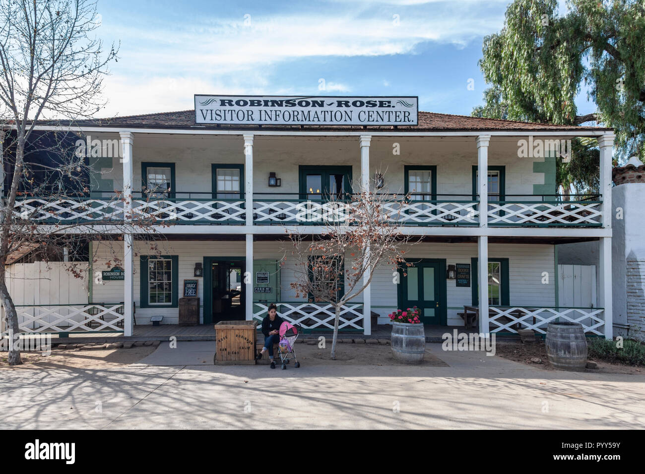 Robinson-Rose House, the information centre in San Diego's Old Town ...