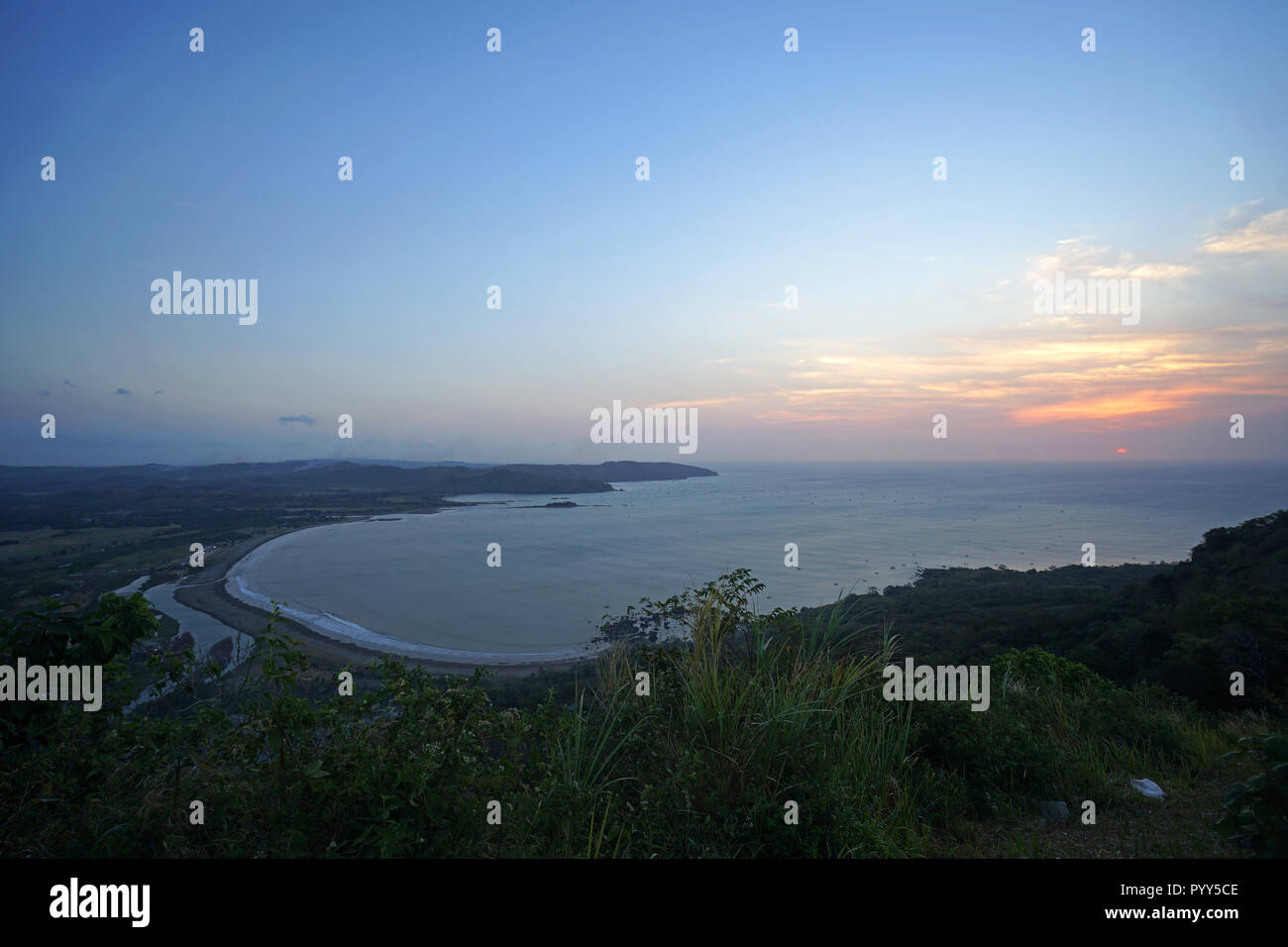 Sunset at Puncak Darma, Geopark Ciletuh, Sukabumi, West Java, Indonesia ...