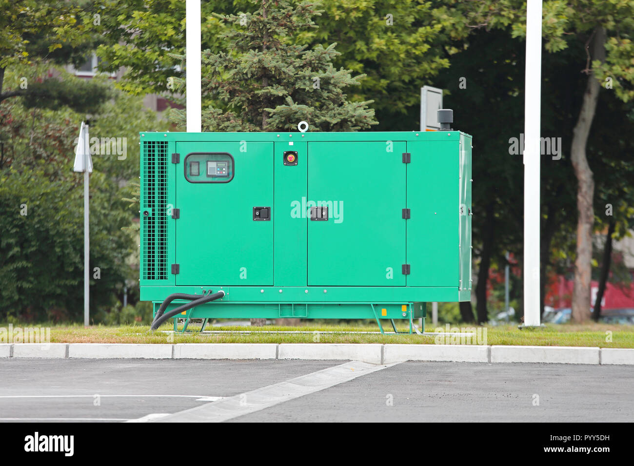 Auxiliary Diesel Generator for Emergency Electric Power Stock Photo - Alamy
