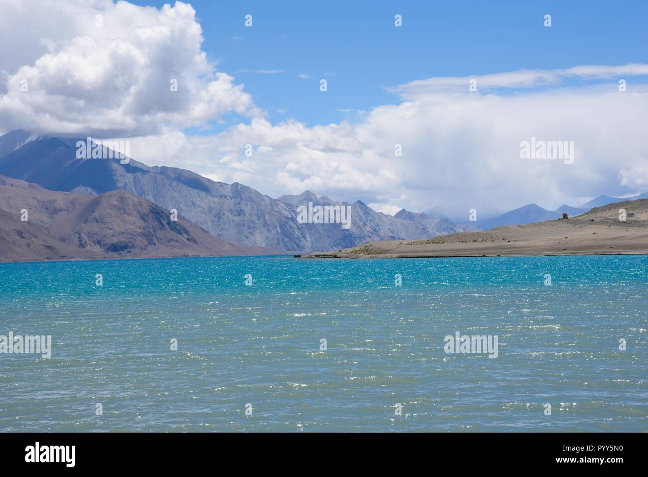 Magical Pangong Tso Stock Photo - Alamy