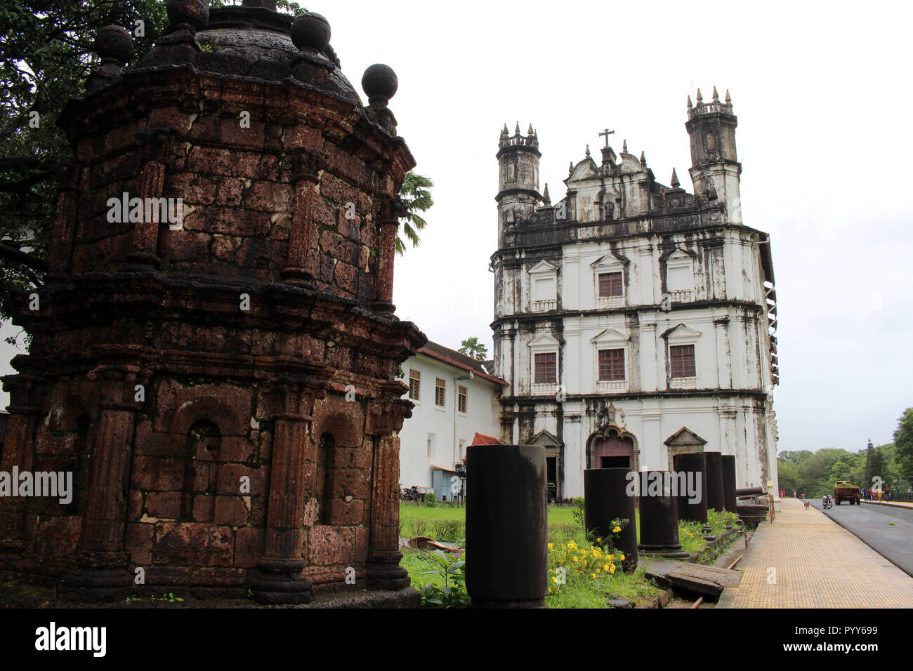 The Church of St. Francis of Assisi of Old Goa (Goa Velha). Taken in ...