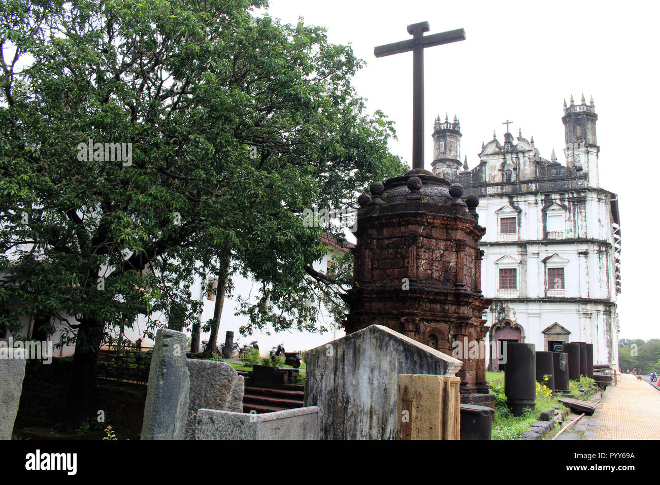 The Church of St. Francis of Assisi of Old Goa (Goa Velha). Taken in ...