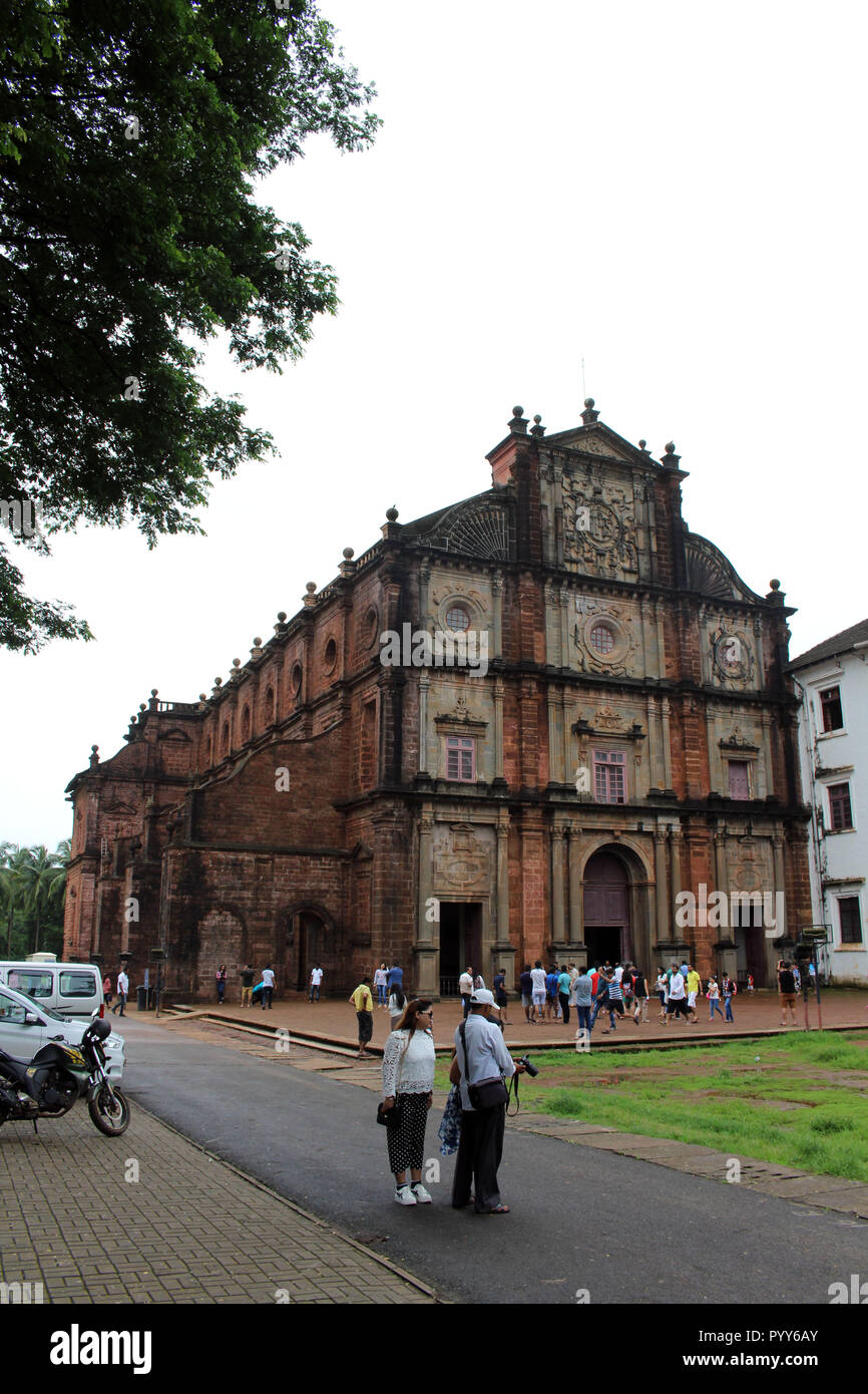 The Basilica of Bom Jesus of Old Goa (Goa Velha), housing the body of ...