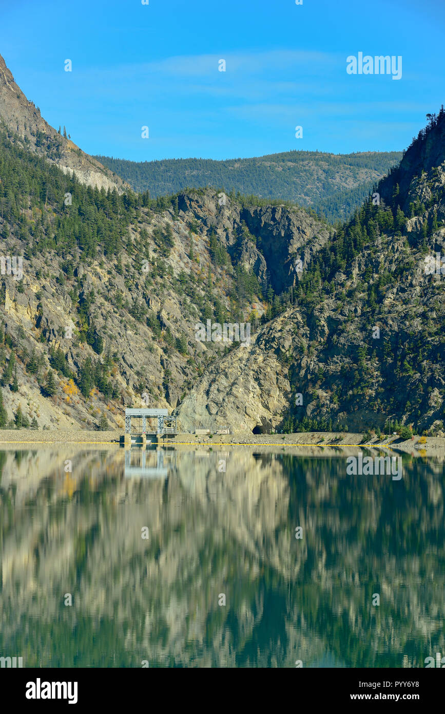 Terzaghi Dam on Carpenter Lake Reservoir in British Columbia, Canada ...