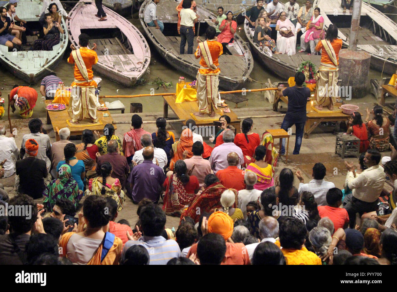 The staffs are inviting the tourists and pilgrims to get involved into ...