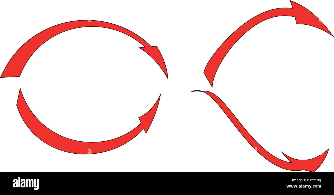 Red arrows set - Vector Stock Vector Image & Art - Alamy