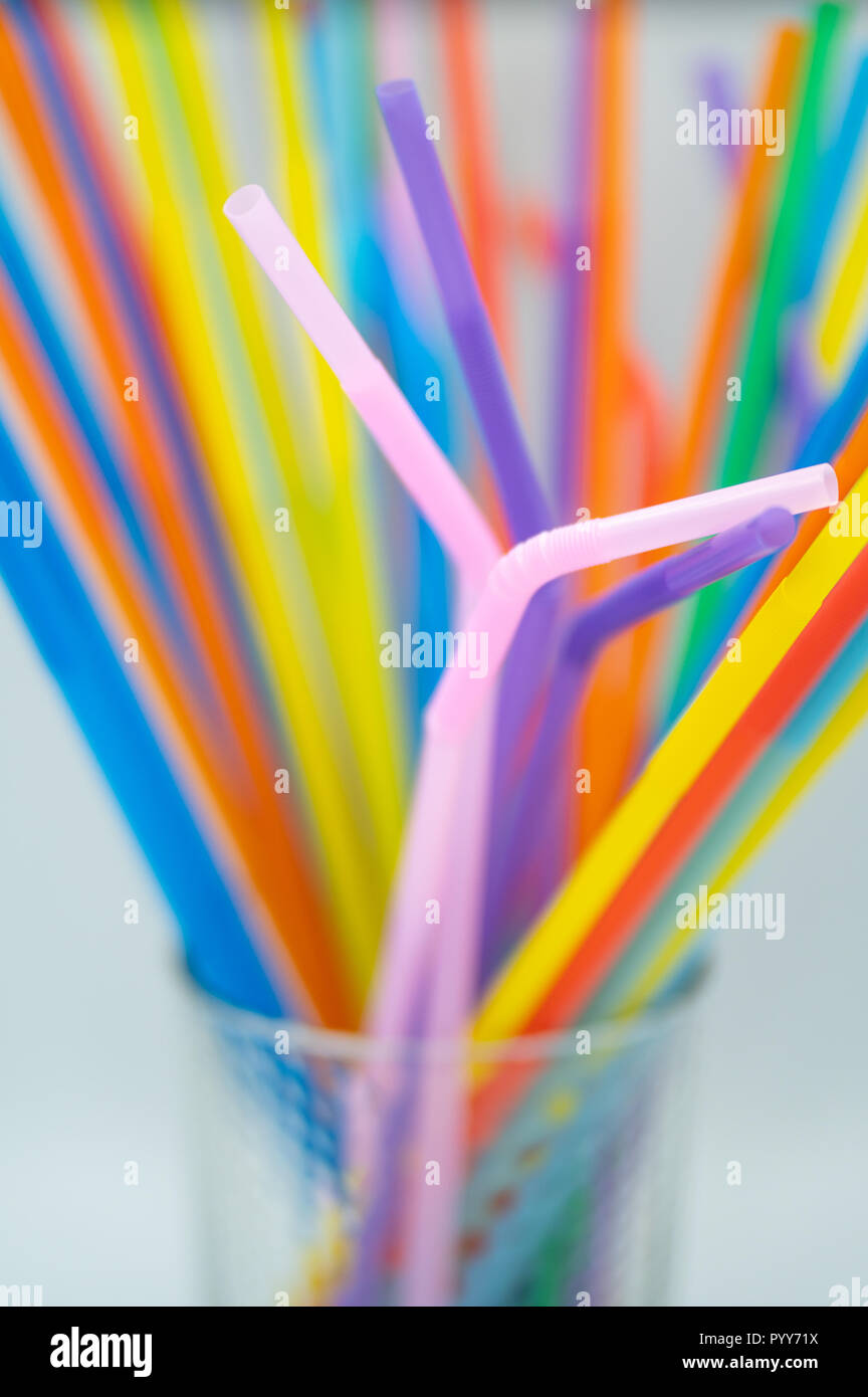 Concept image of plastic pollution and the problem of single use ...