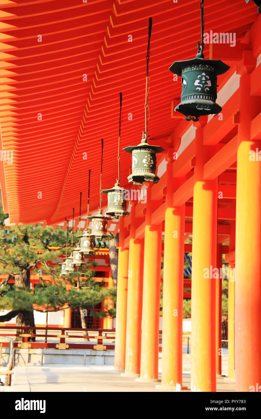 Main palace in Heian Shrine Stock Photo - Alamy