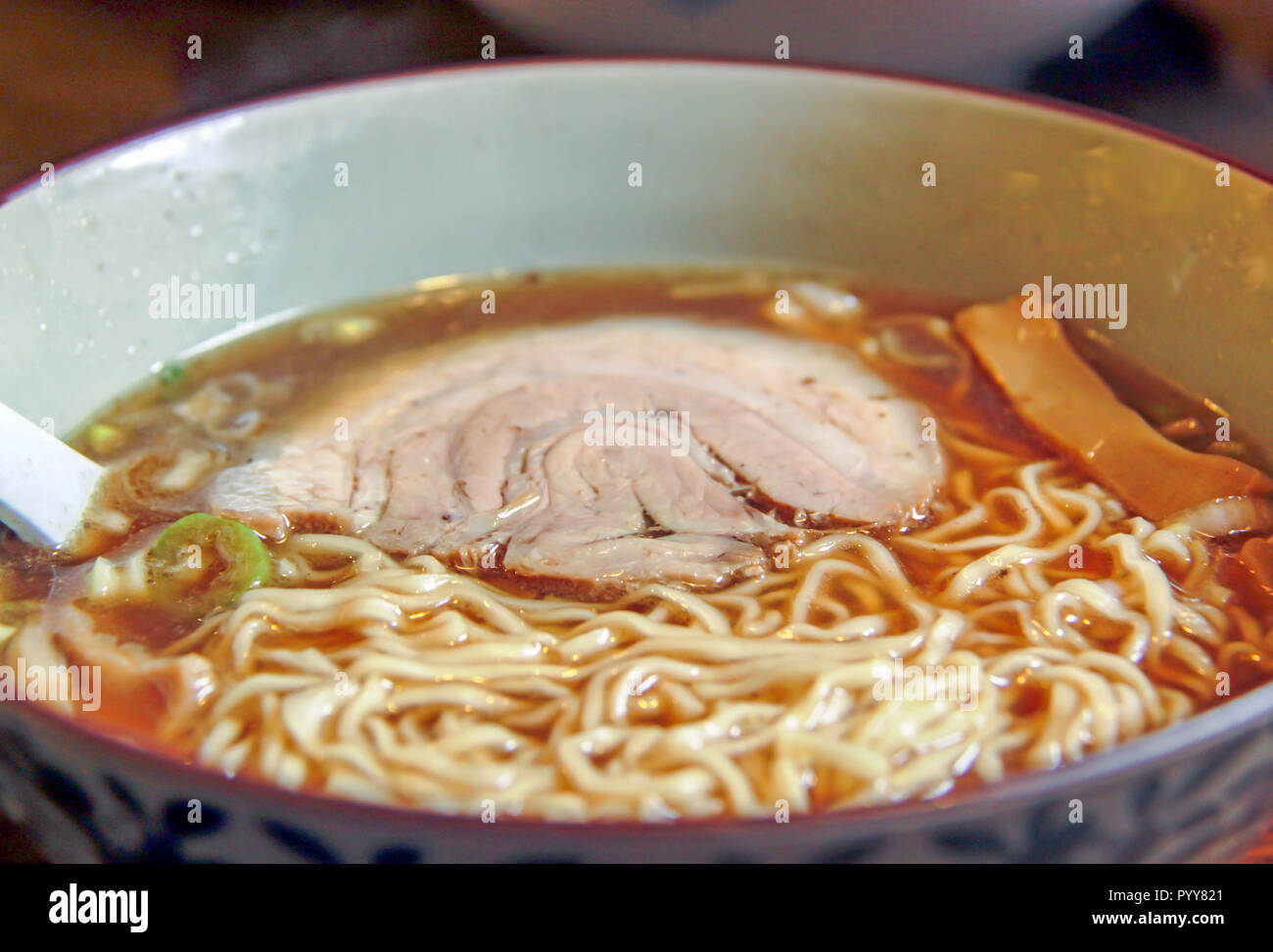 Ramen with pork slice Stock Photo - Alamy