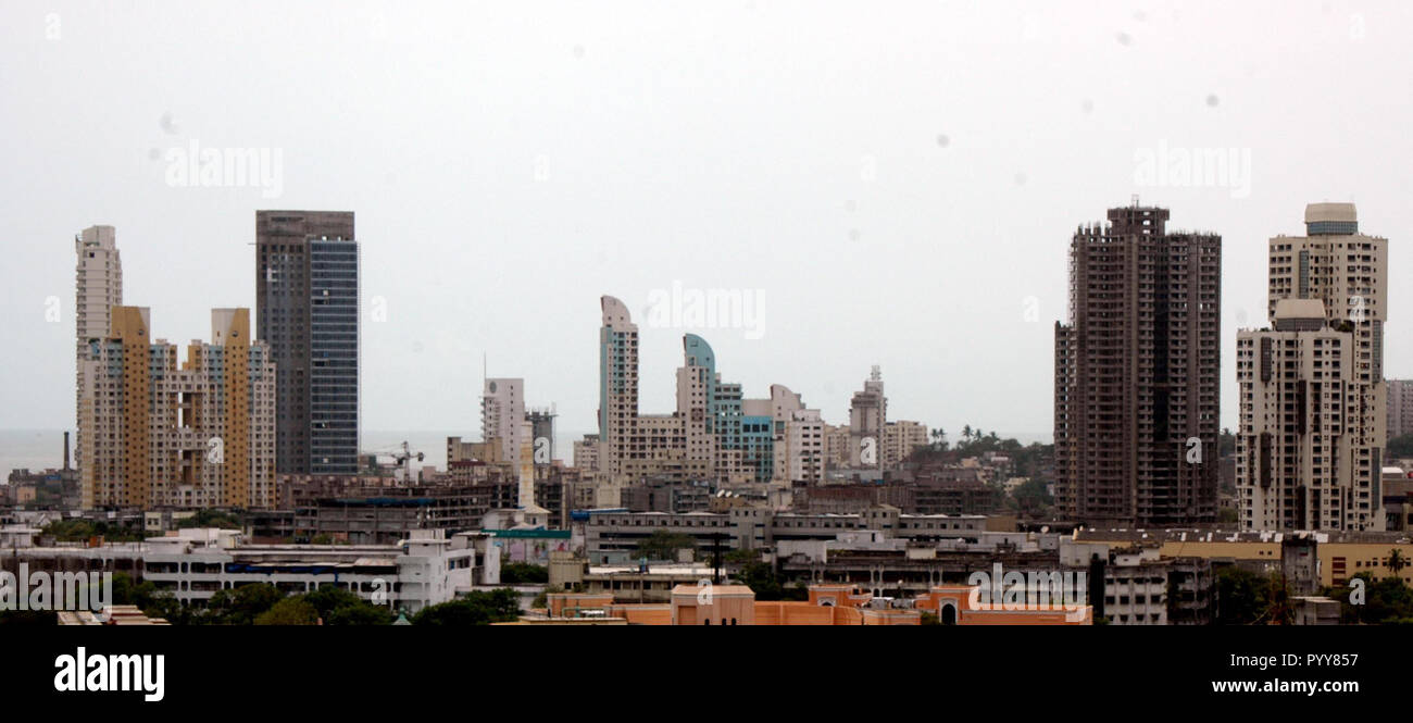 Skyscrapers buildings, Worli, Bombay, Mumbai, Maharashtra, India, Asia ...