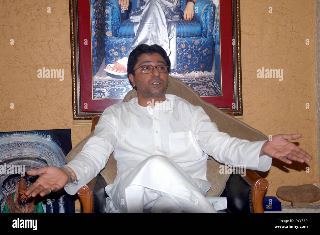 Maharashtra Navnirman Sena leader Raj Thackeray, India, Asia Stock ...