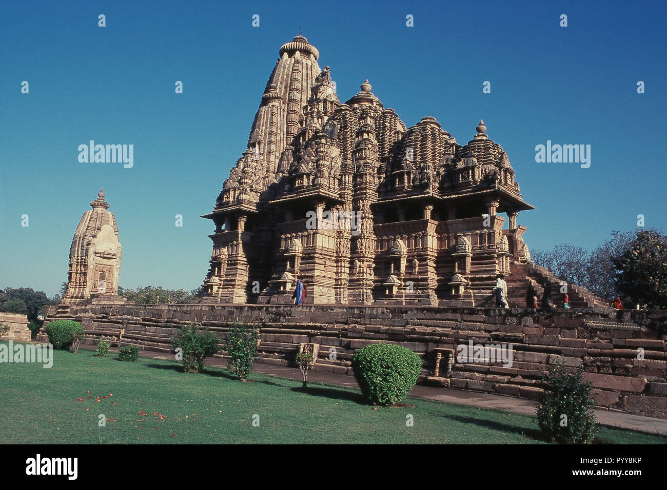 View of Vishvanatha Temple, Khajuraho, Madhya Pradesh, India, Asia ...