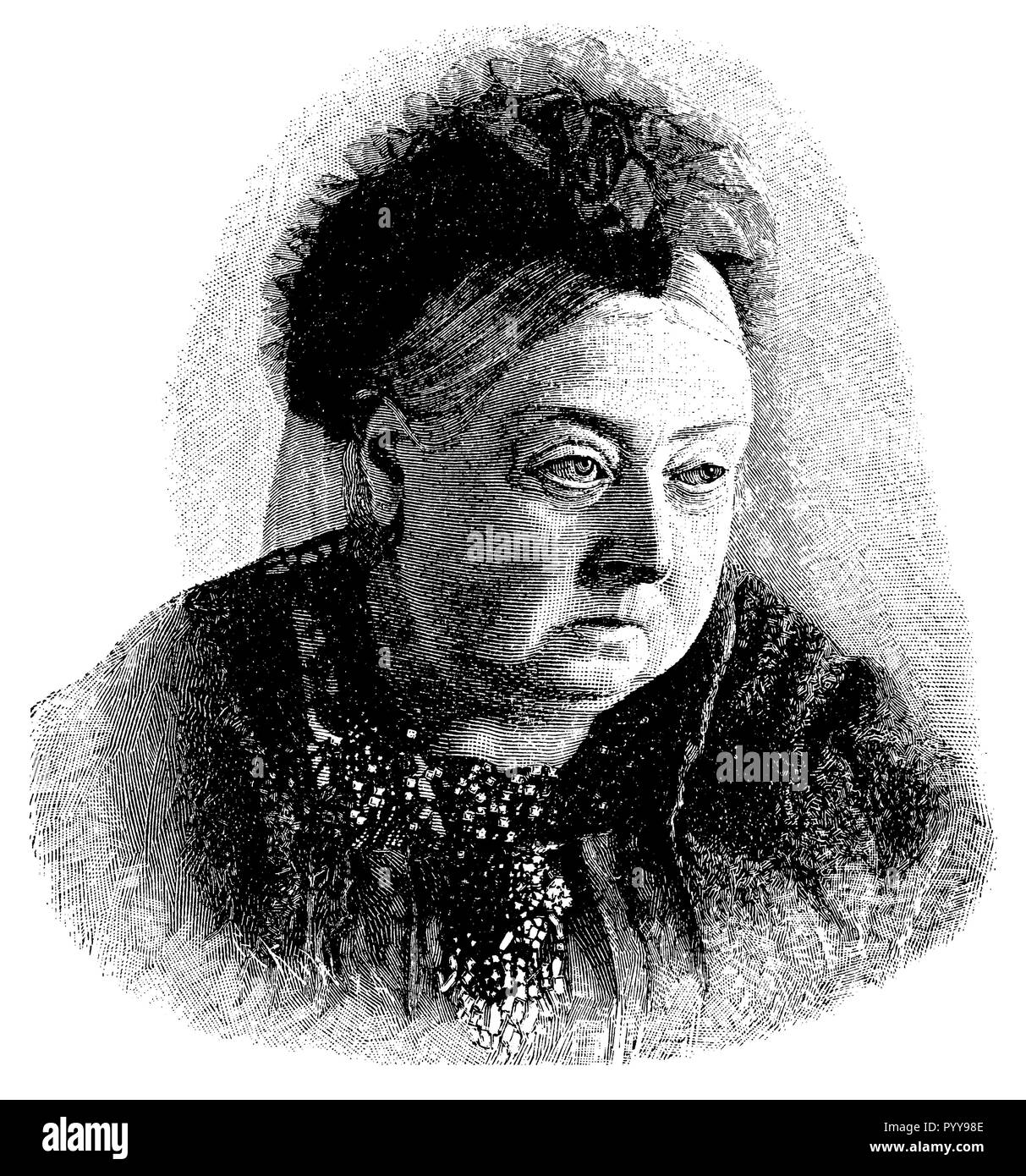 Drawing by queen victoria Black and White Stock Photos & Images - Alamy