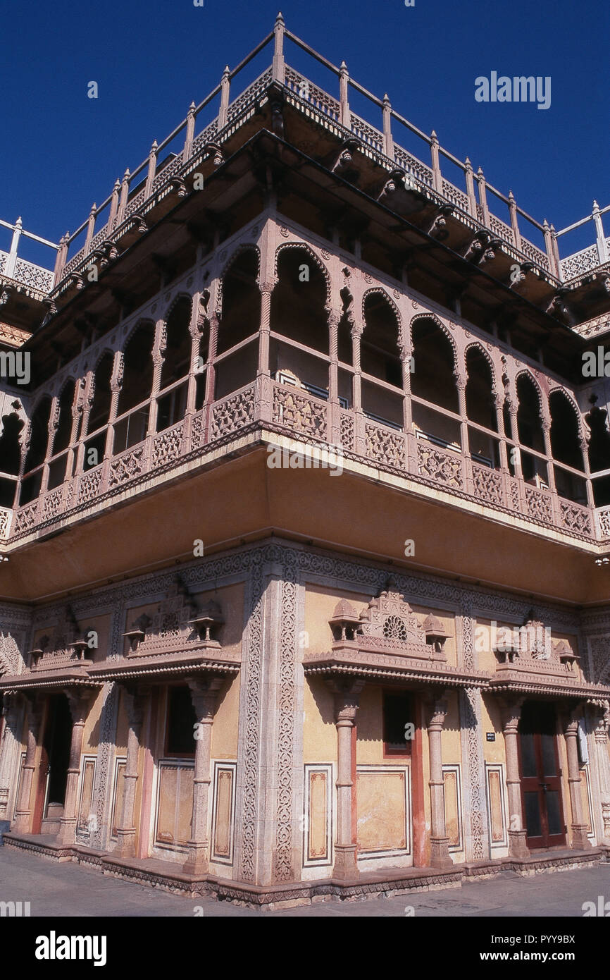 Mubarak Mahal, City Palace, Jaipur, Rajasthan, India, Asia Stock Photo ...