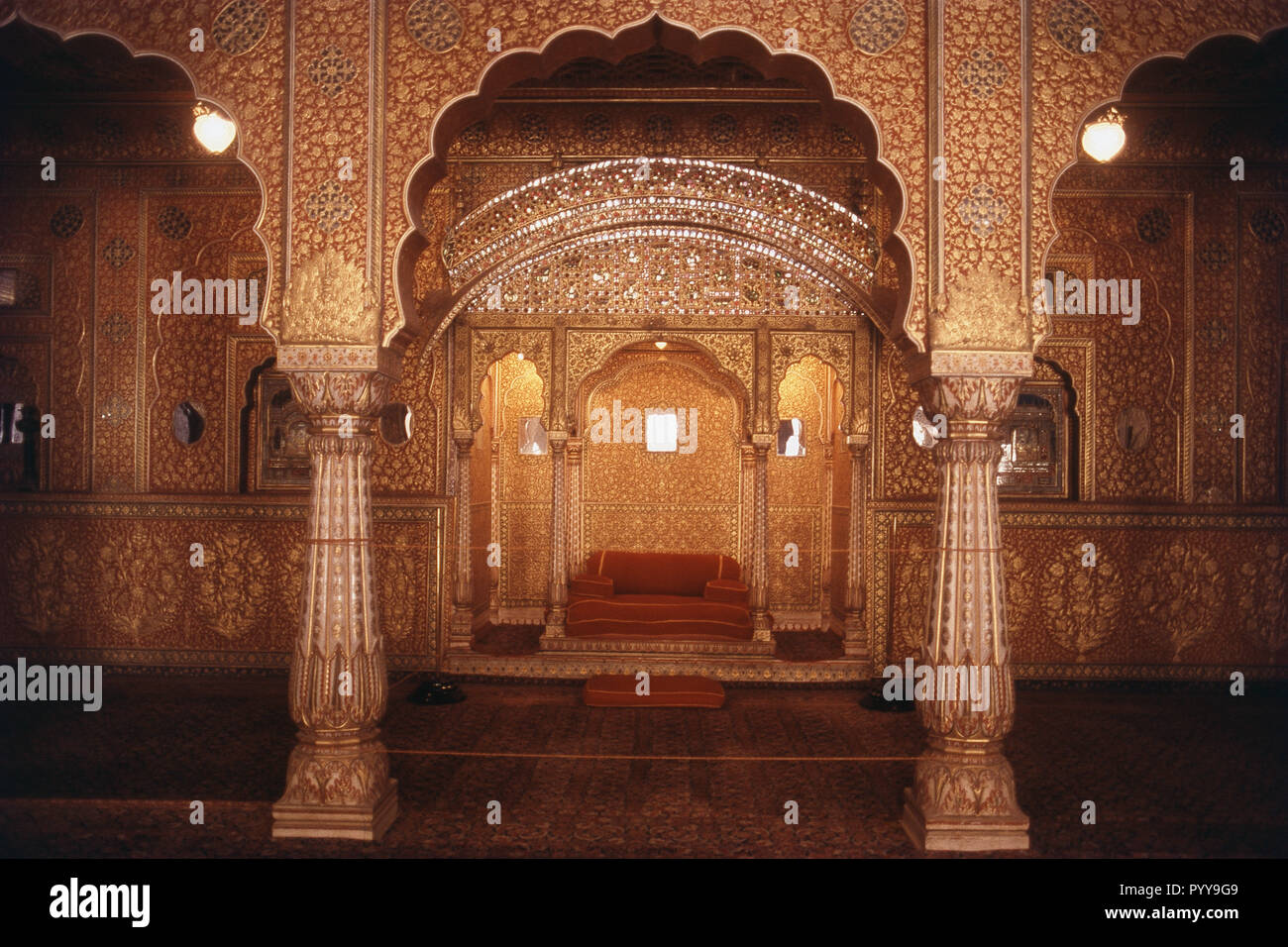 Anup Mahal in Junagadh Fort, Bikaner, Rajasthan, India, Asia Stock ...