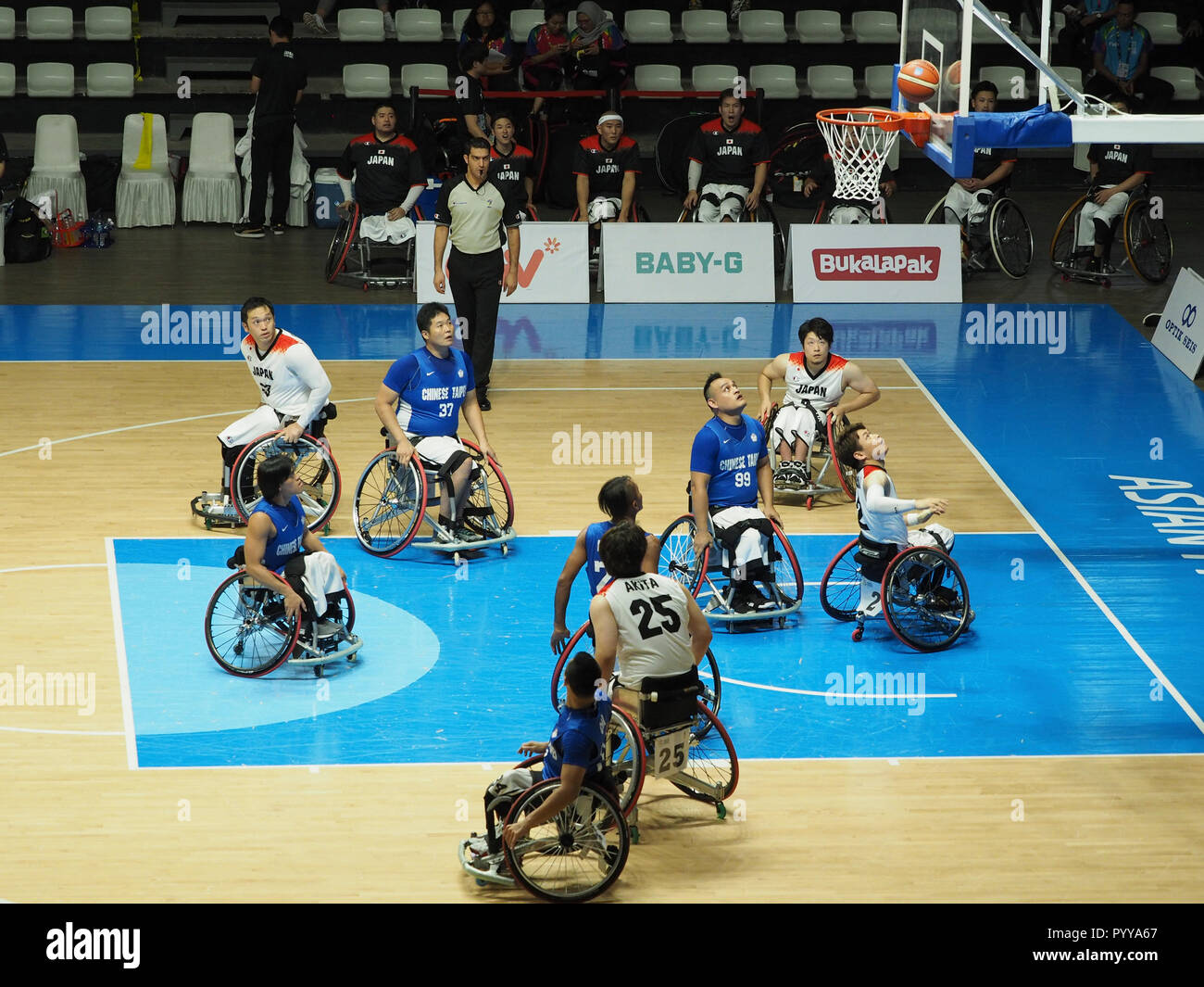Asian Para Games 2018 - Wheel Chair Basket Ball Stock Photo - Alamy