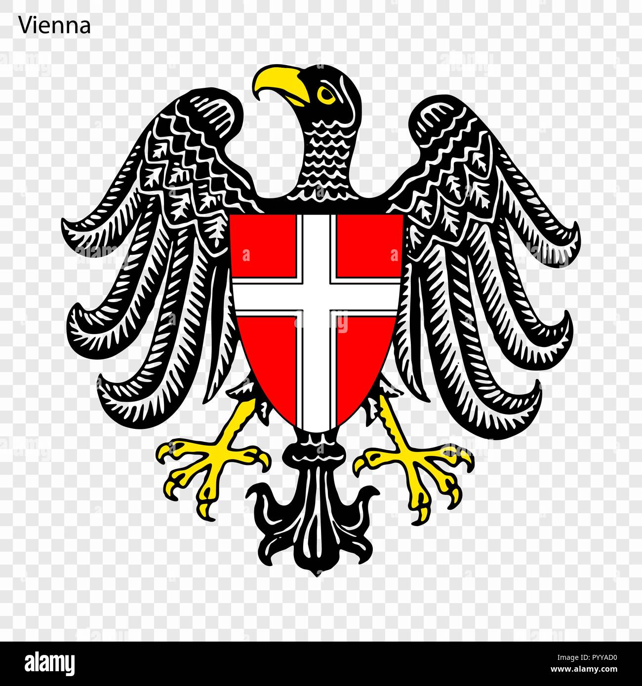 Emblem of Vienna. City of Austria. Vector illustration Stock Vector ...