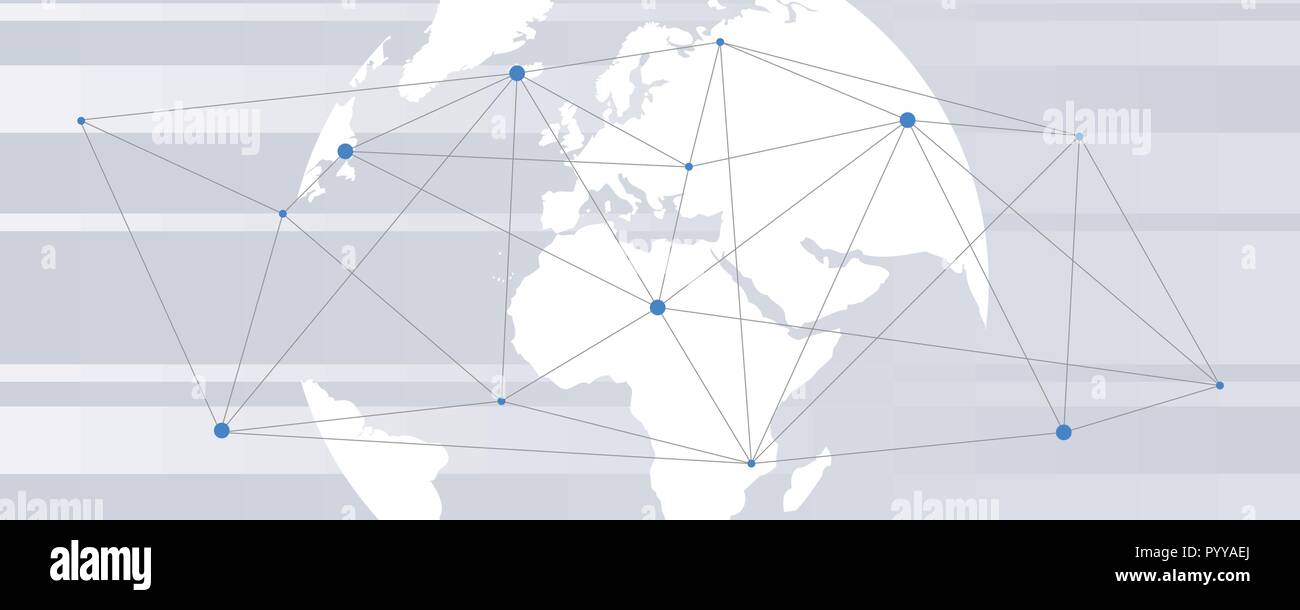 digital network connect the world vector illustration EPS10 Stock ...