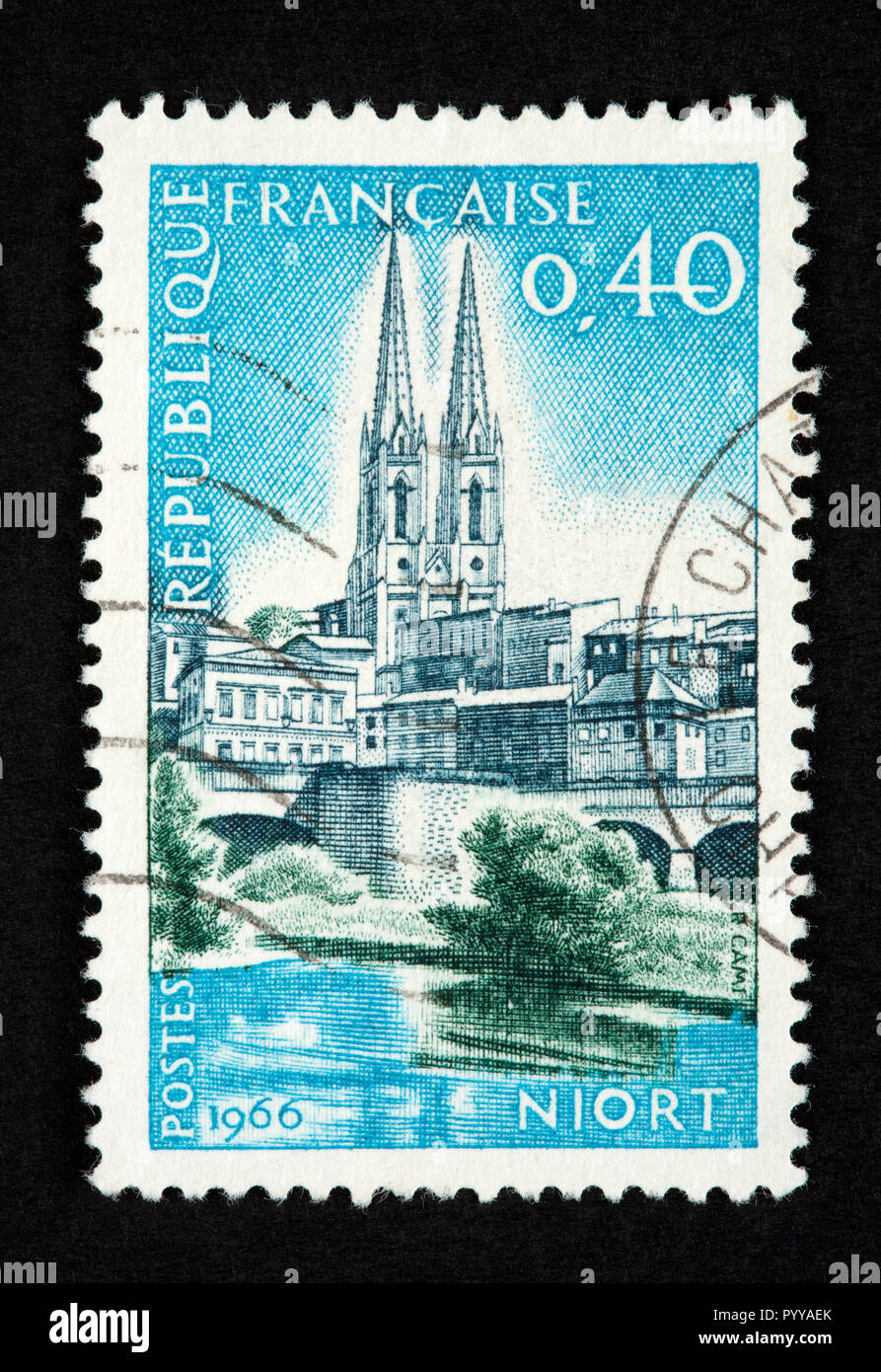 French postage stamp Stock Photo - Alamy