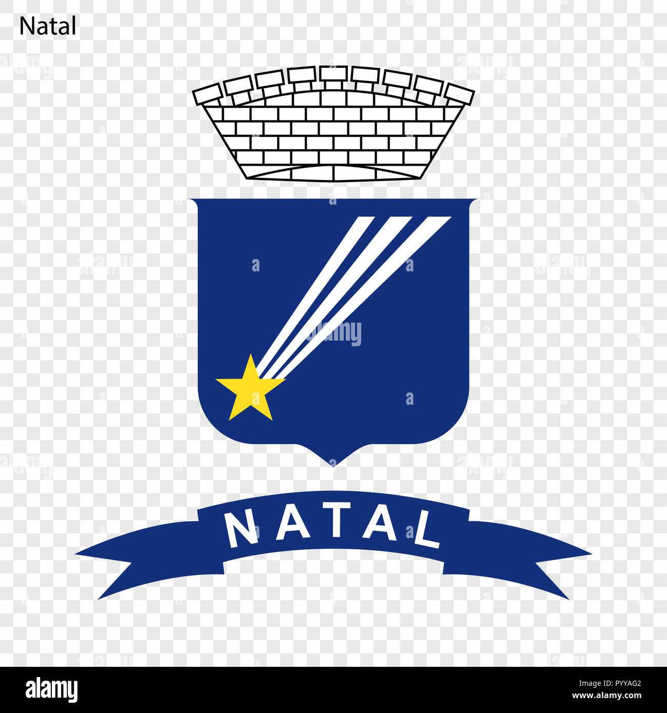 Emblem of Natal. City of Brazil. Vector illustration Stock Vector Image ...