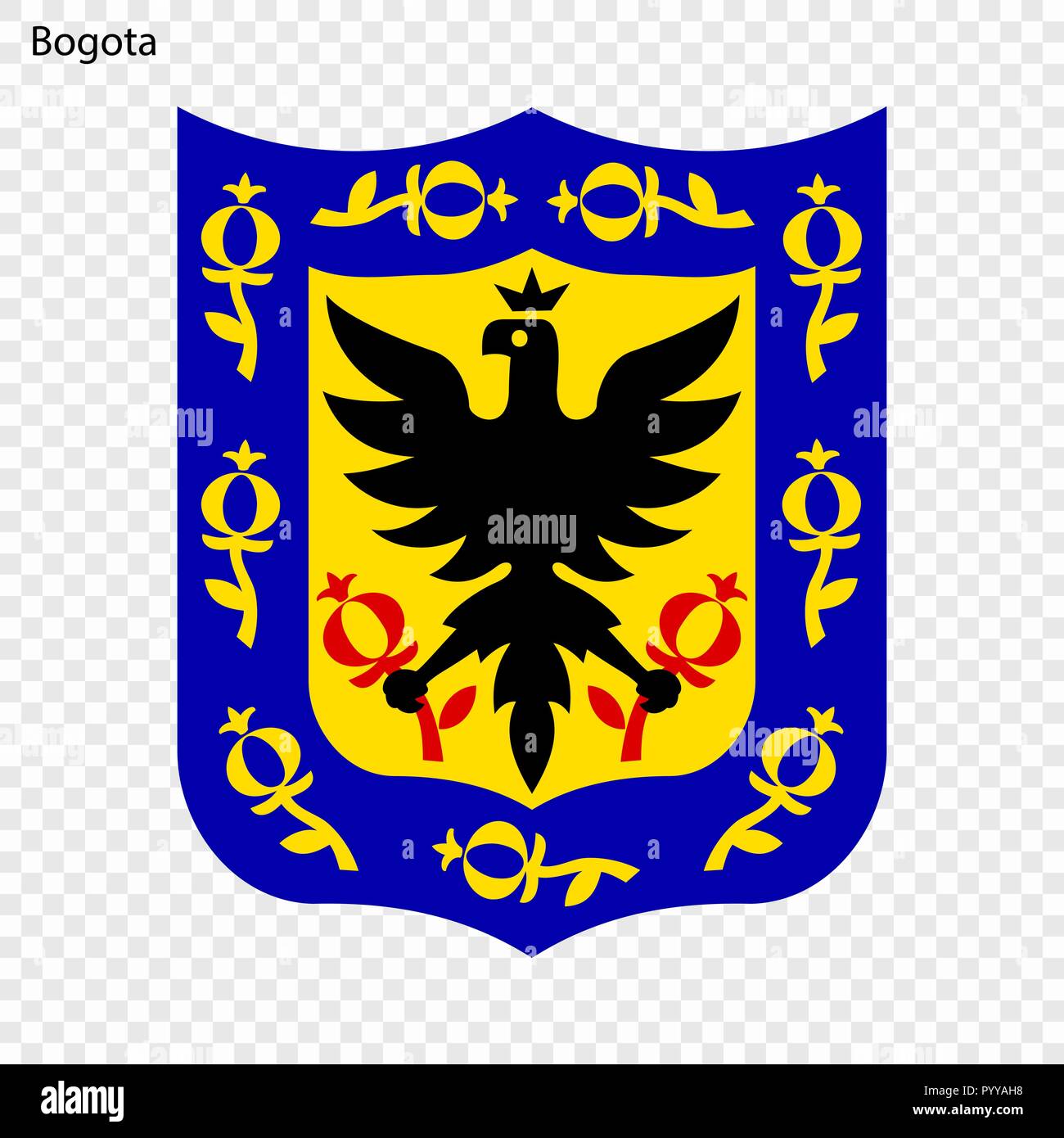 Emblem of Bogota. City of Colombia. Vector illustration Stock Vector ...