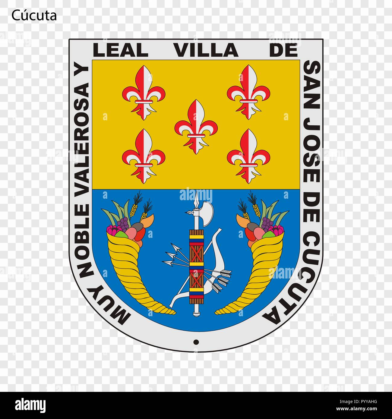 Emblem of Cucuta. City of Colombia. Vector illustration Stock Vector ...