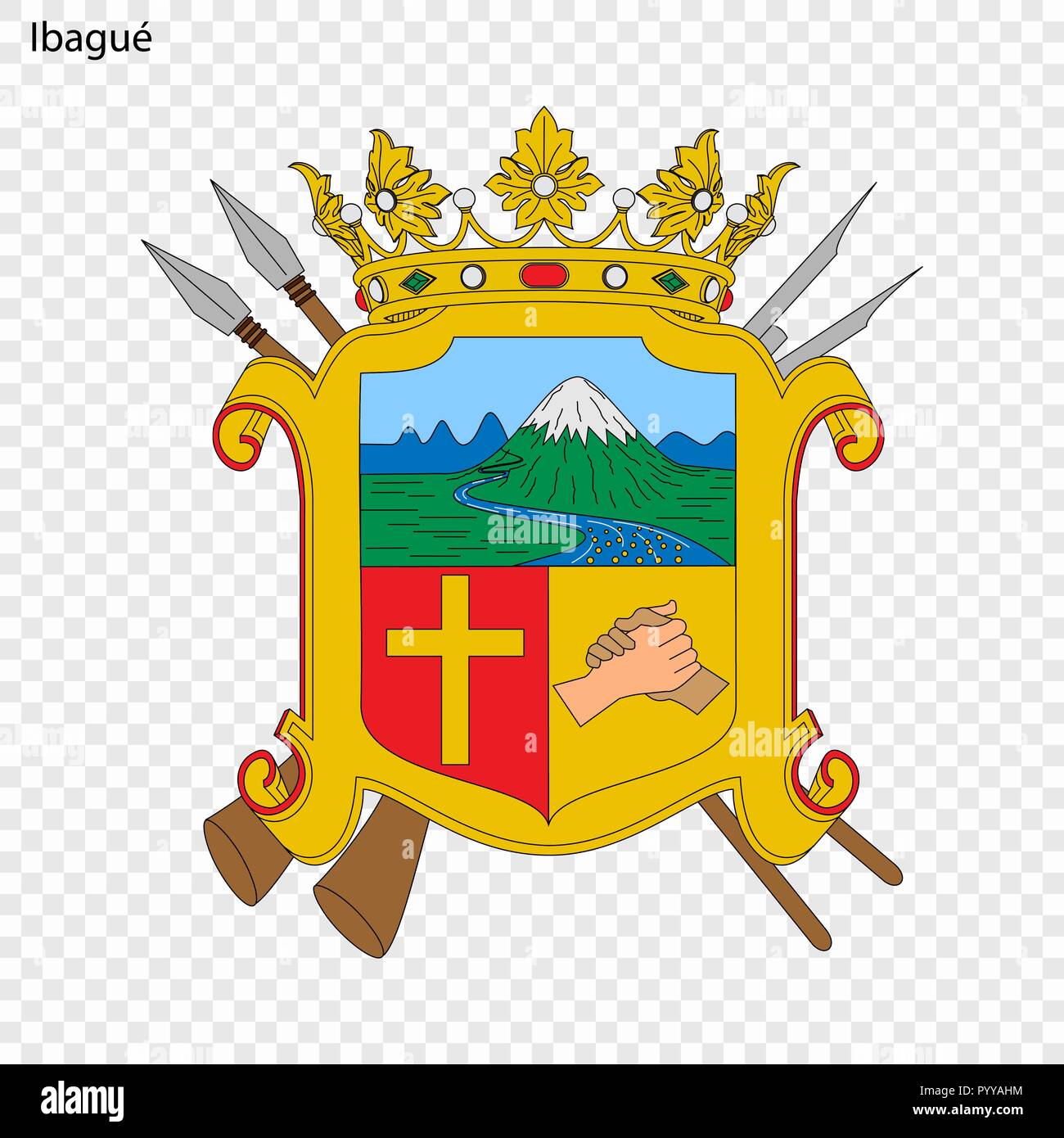 Emblem of Ibague. City of Colombia. Vector illustration Stock Vector Image & Art - Alamy