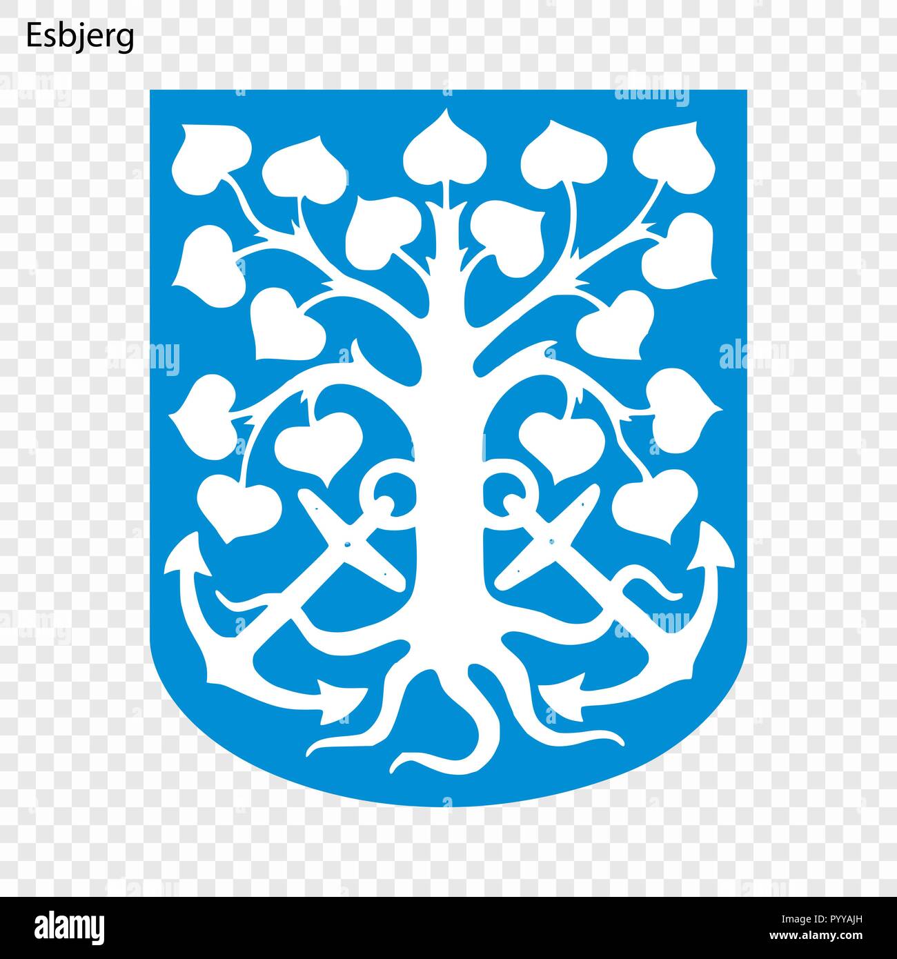 Emblem of Esbjerg. City of Denmark. Vector illustration Stock Vector Image & Art - Alamy
