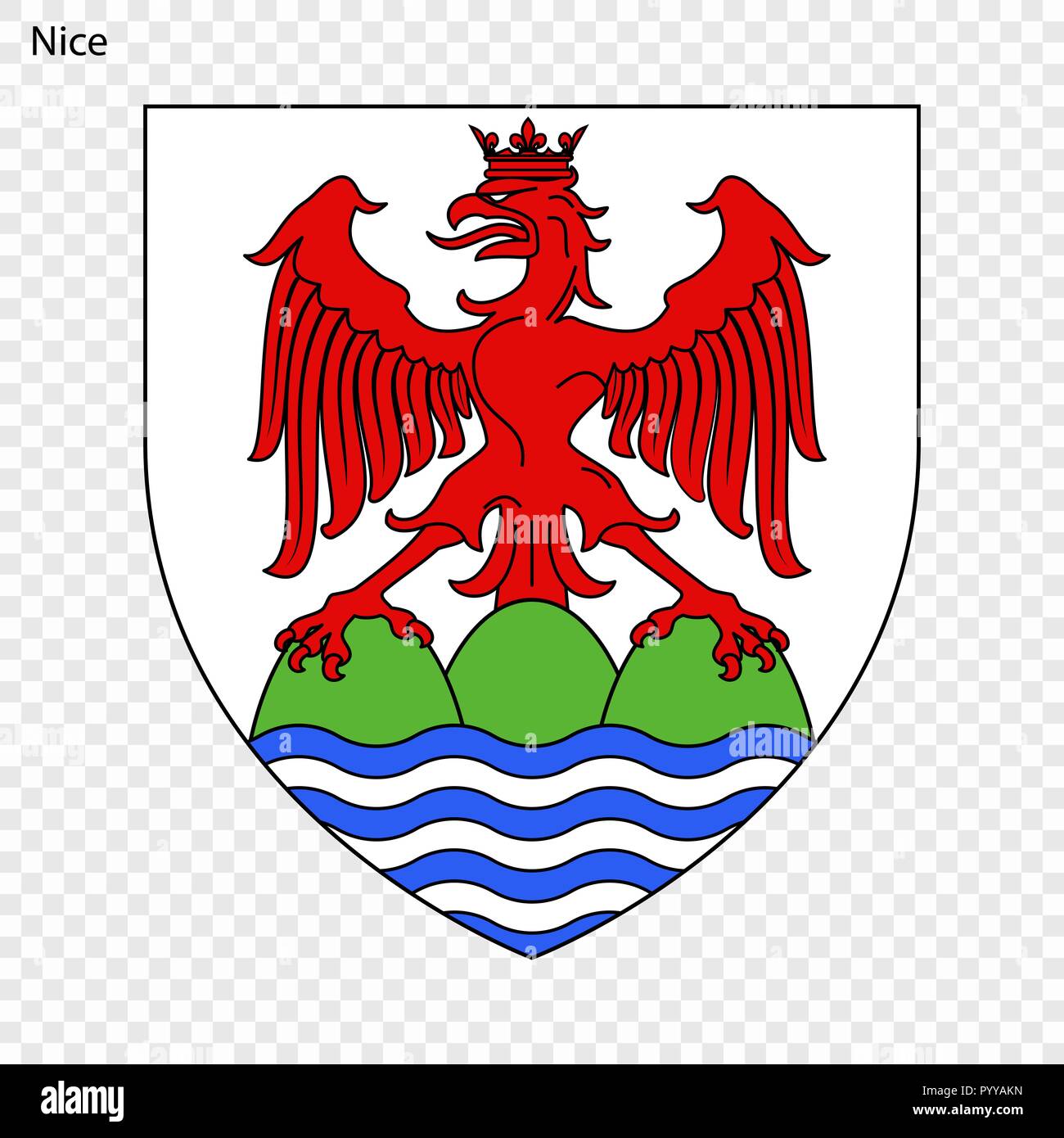 Emblem of Nice. City of France. Vector illustration Stock Vector Image ...