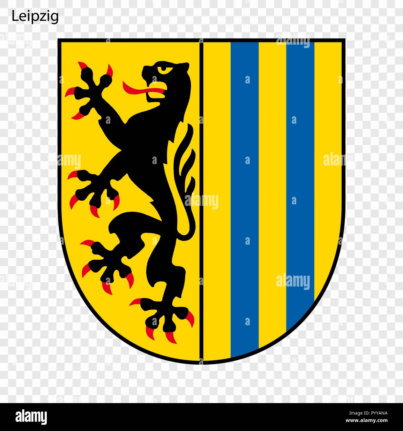 Emblem of Leipzig. City of Germany. Vector illustration Stock Vector ...