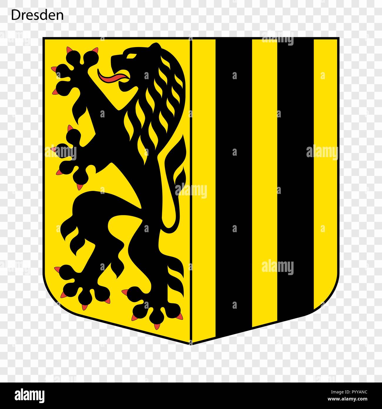 Emblem of Dresden. City of Germany. Vector illustration Stock Vector ...
