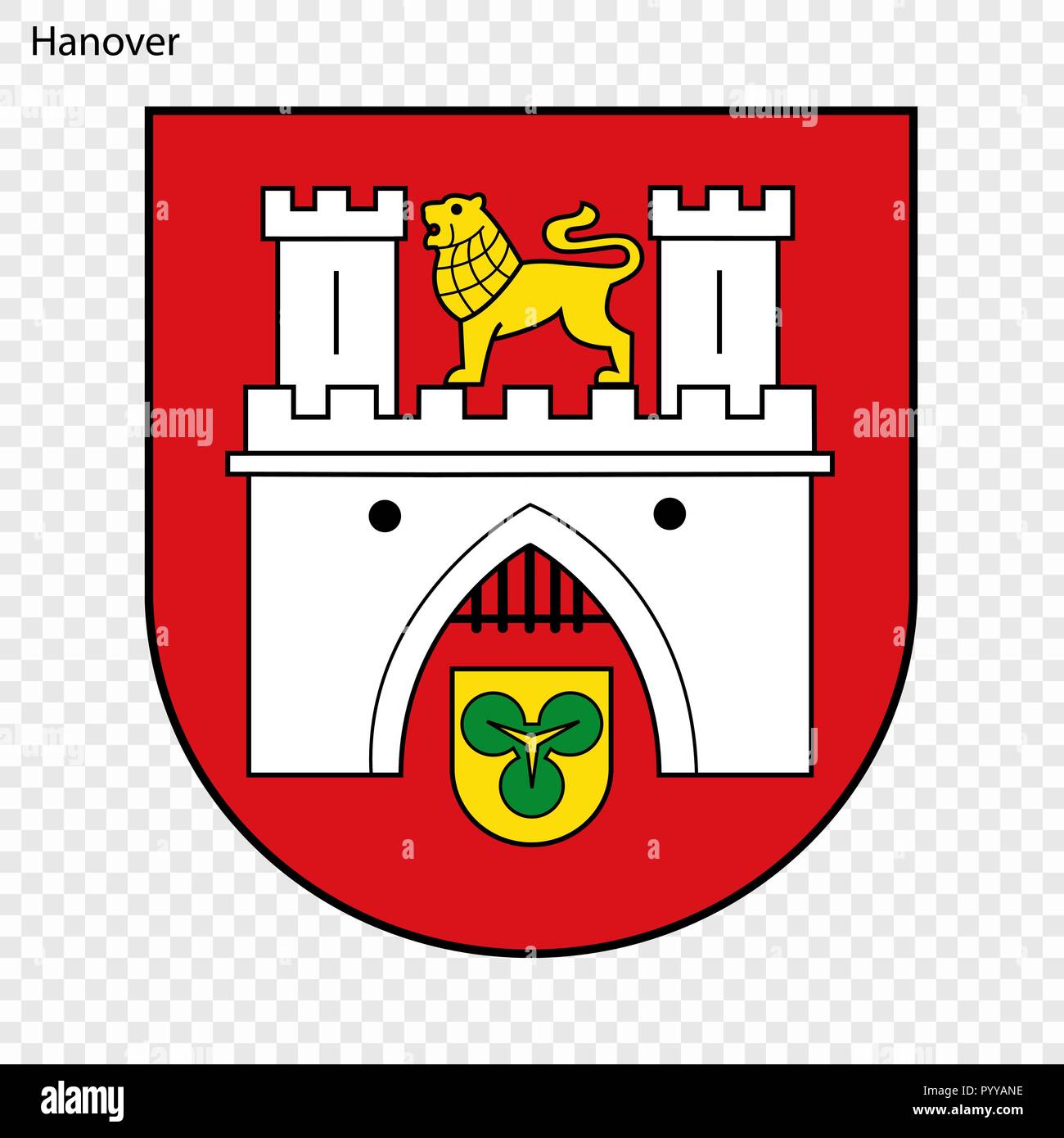 Emblem of Hanover. City of Germany. Vector illustration Stock Vector ...