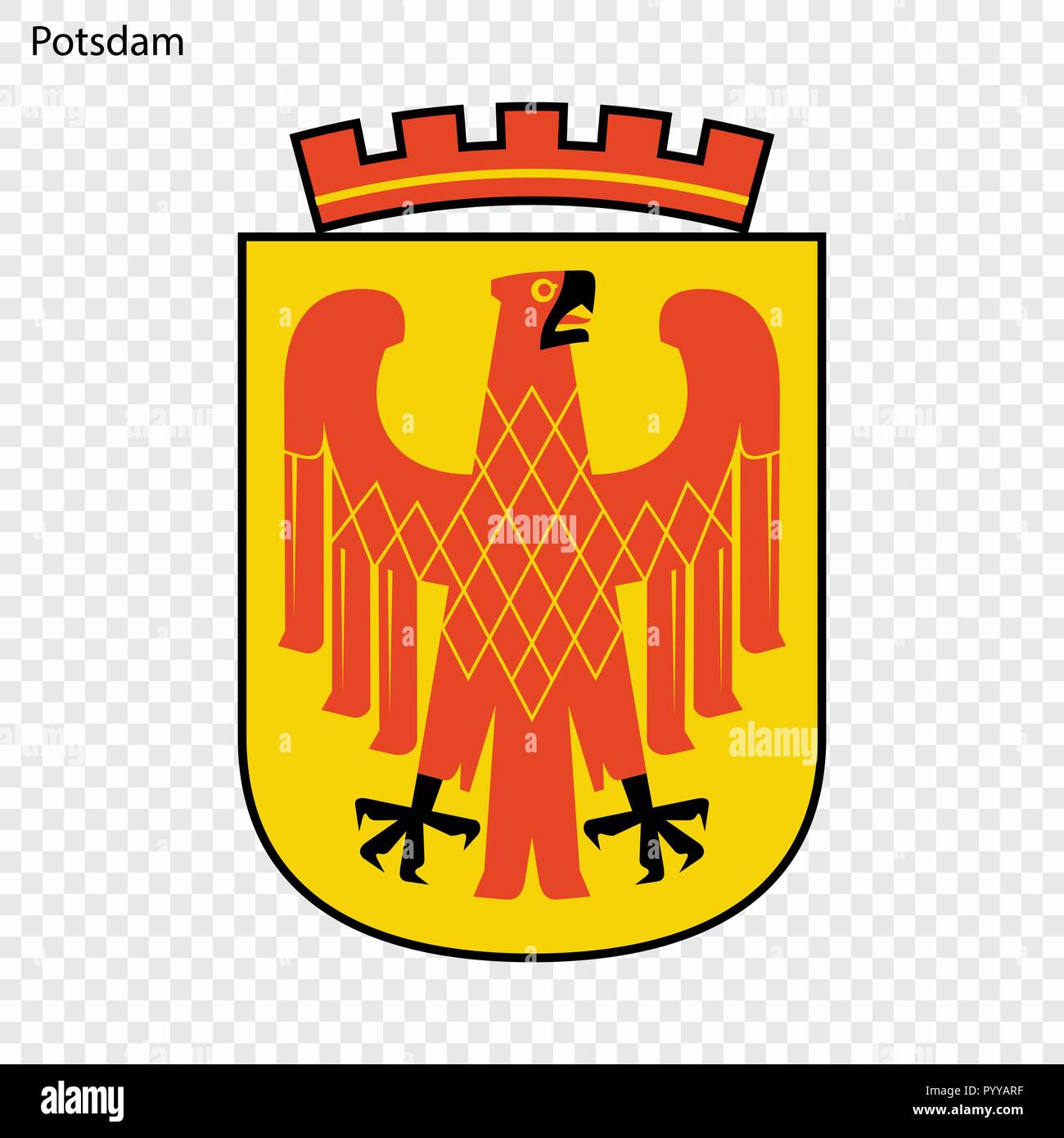 Emblem of Potsdam. City of Germany. Vector illustration Stock Vector ...