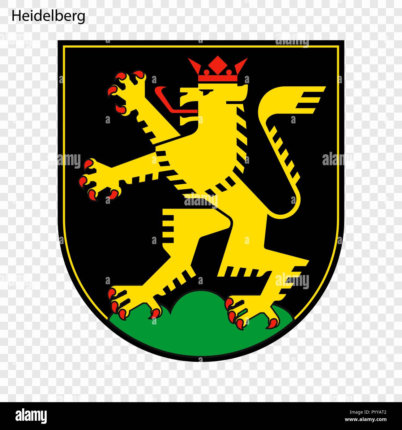Emblem of Heidelberg. City of Germany. Vector illustration Stock Vector ...