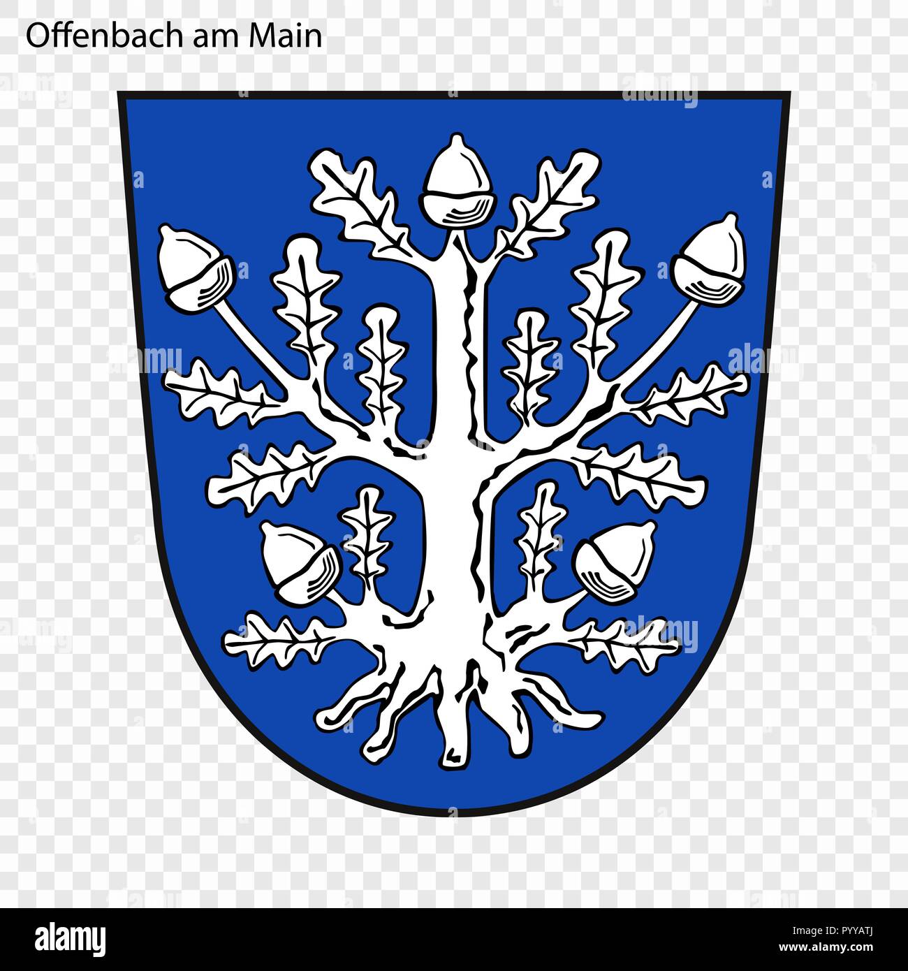 Emblem of Offenbach am Main. City of Germany. Vector illustration Stock ...
