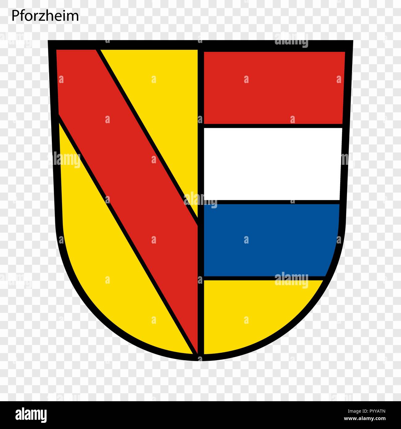 Emblem of Pforzheim. City of Germany. Vector illustration Stock Vector Image & Art - Alamy
