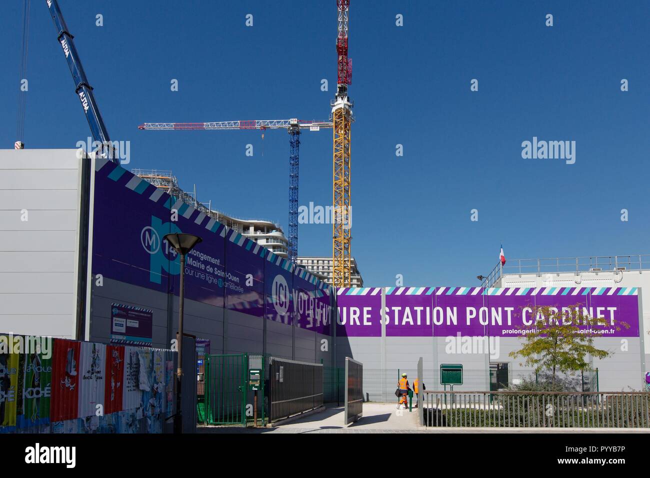 Construction paris metro 14 hi-res stock photography and images - Alamy