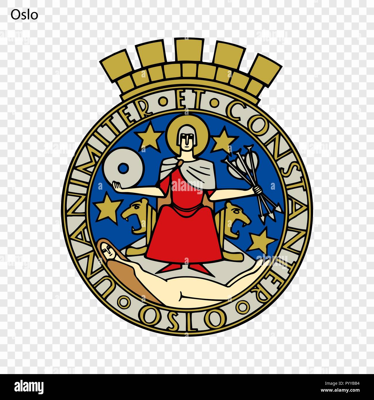 Emblem of Oslo. City of Norway. Vector illustration Stock Vector Image & Art - Alamy
