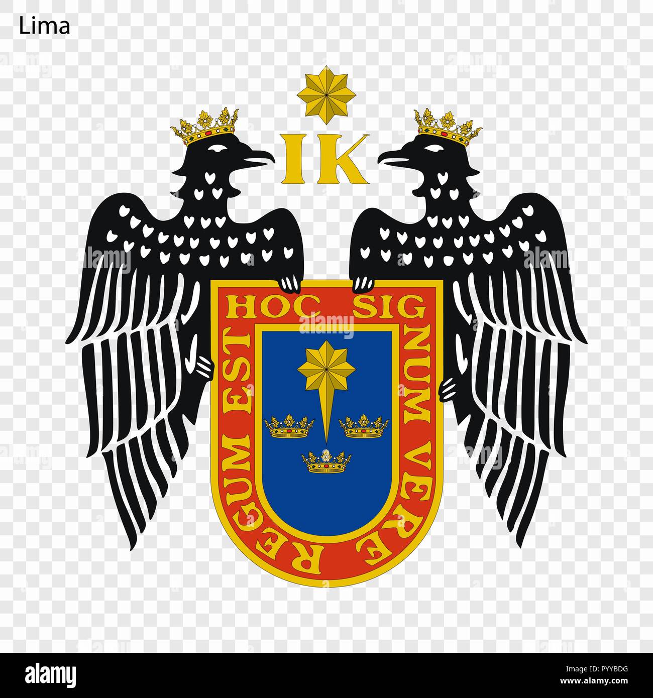 Emblem of Lima. City of Peru. Vector illustration Stock Vector Image ...