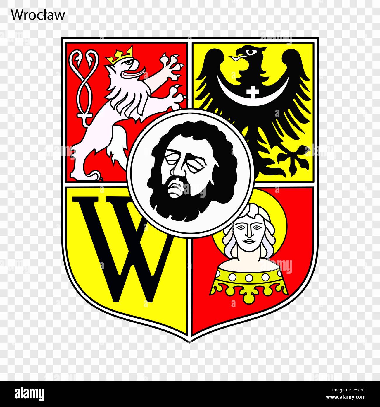 Flag of wroclaw Stock Vector Images - Alamy