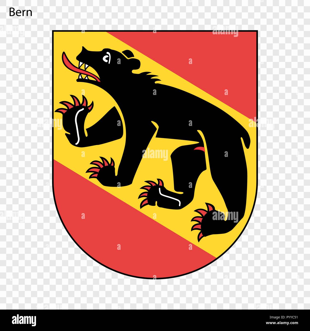 Emblem of Bern. City of Switzerland. Vector illustration Stock Vector ...