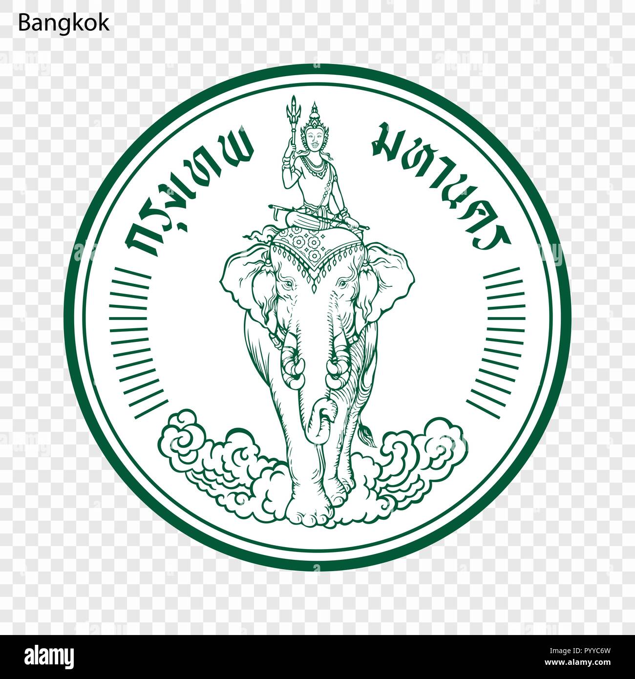 Bangkok coat of arms Stock Vector Images - Alamy