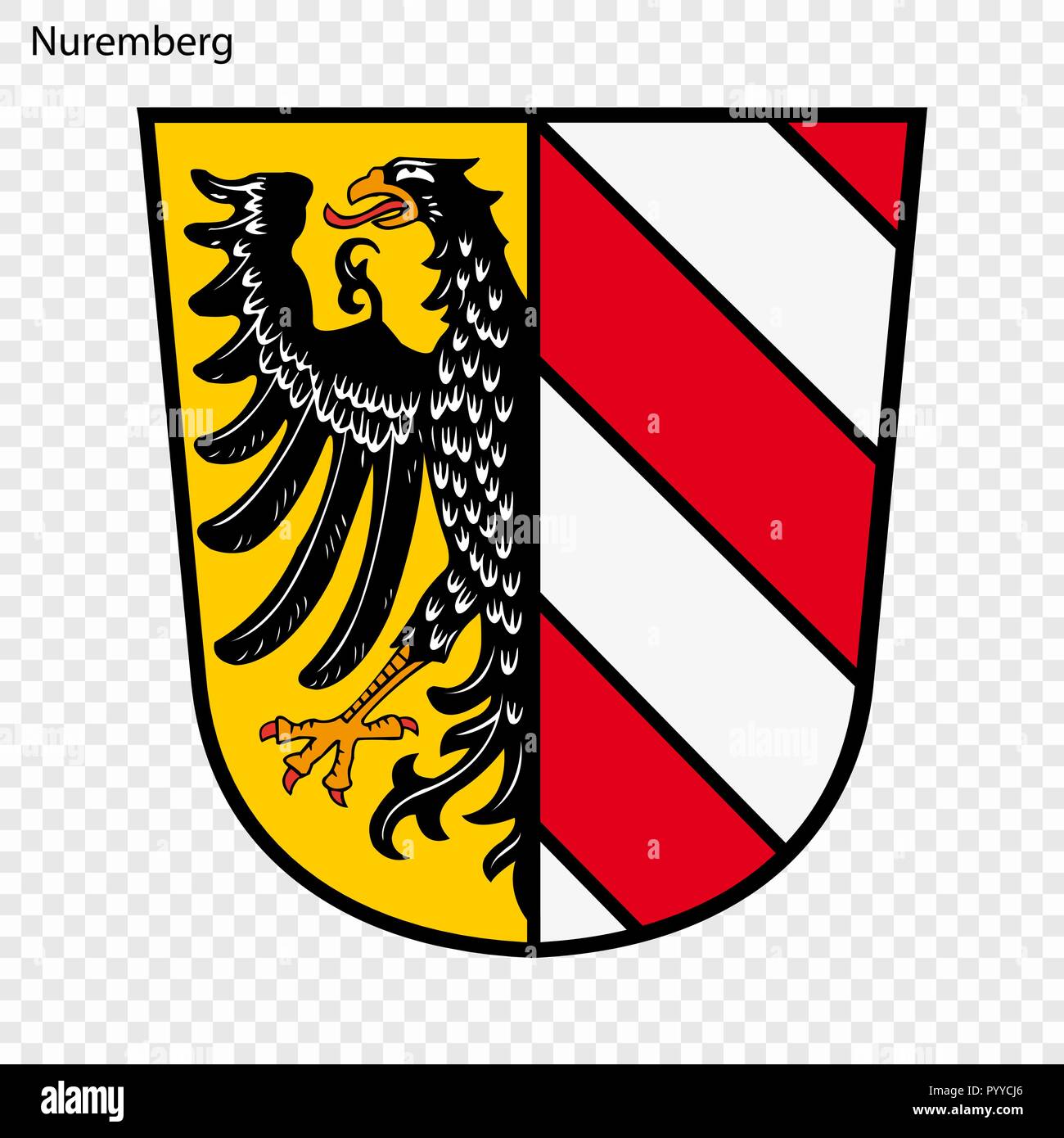 Nuremberg With Coat Of Arms Of The Stock Photos & Nuremberg With Coat ...